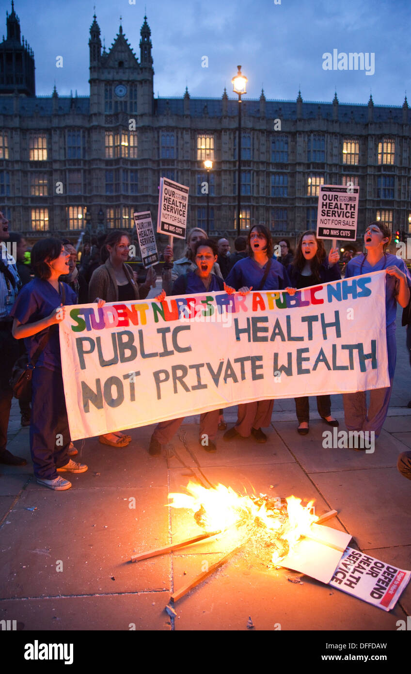 Save the NHS Demonstration in Central London Stock Photo - Alamy