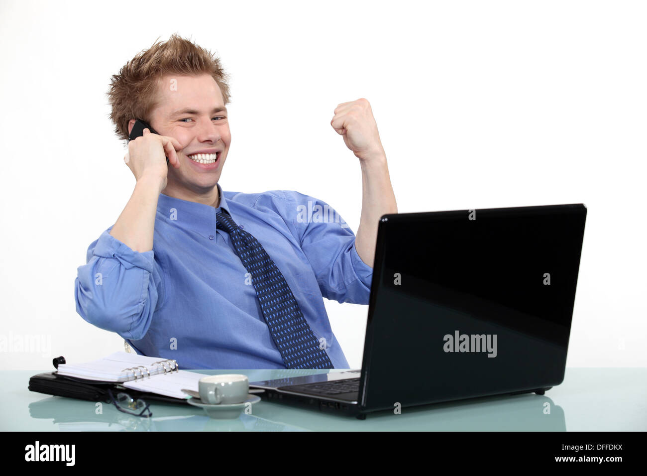 Achievement at work Stock Photo - Alamy