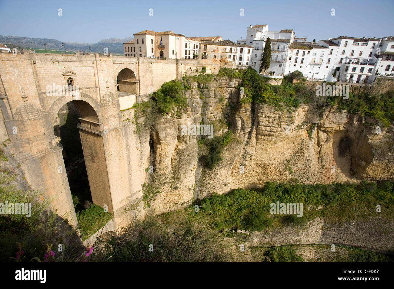 Aerial ronda bridge hi-res stock photography and images - Alamy