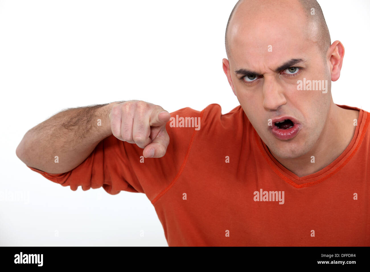 Angry man pointing his finger Stock Photo - Alamy Angry man pointing his finger Stock Photo - Alamy
