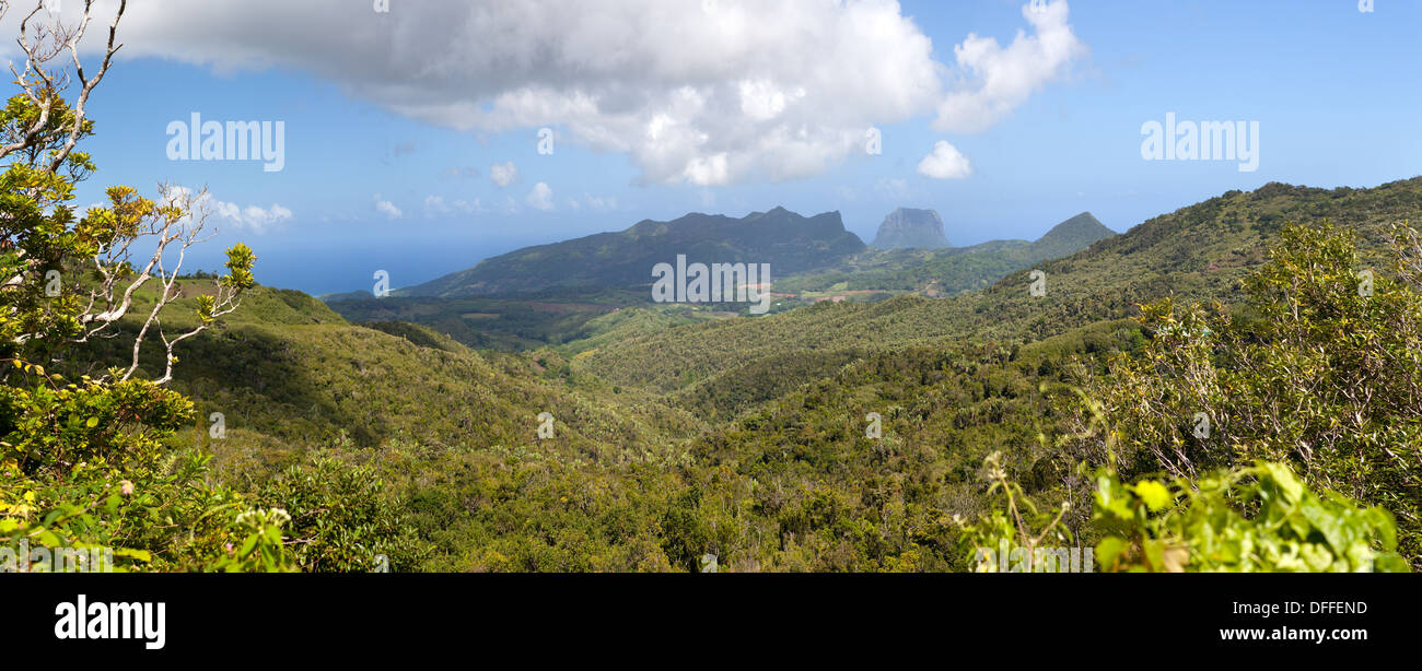 Mauritius. Gorge of the Black river. Top view. Panorama Stock Photo - Alamy