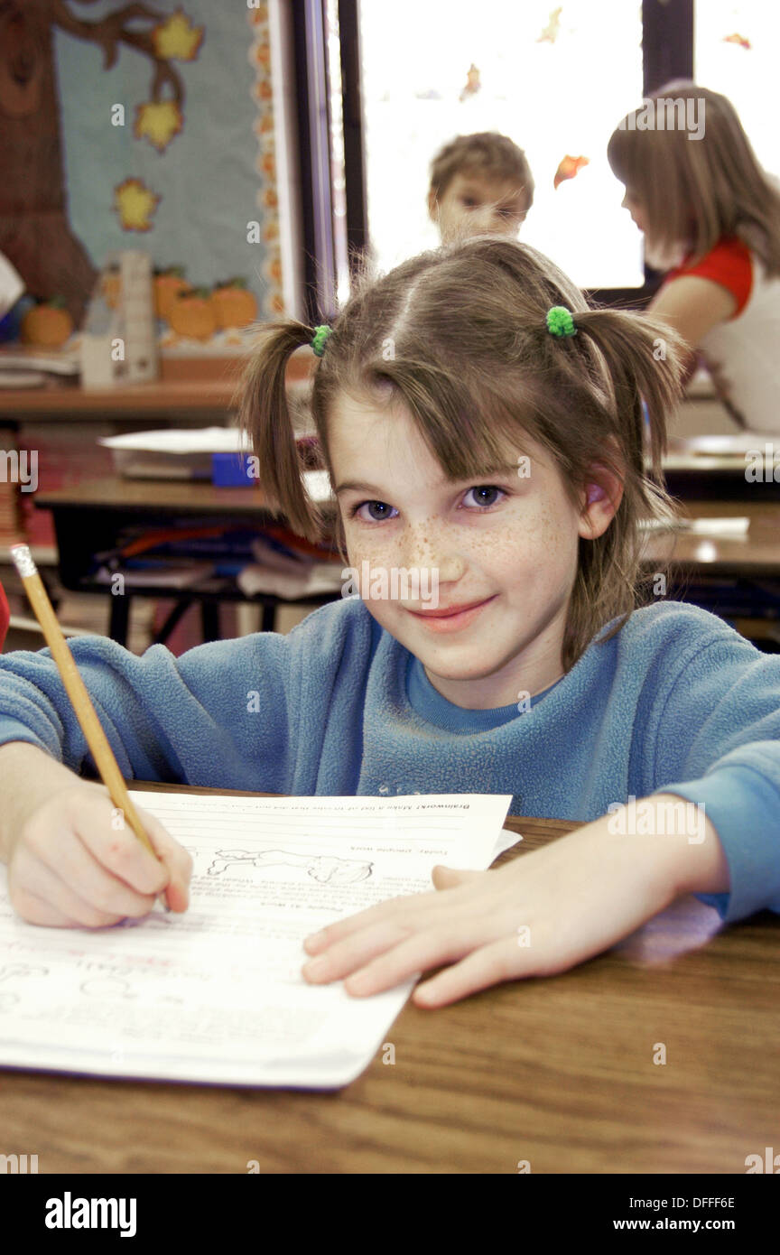 3rd grade classroom Stock Photo - Alamy