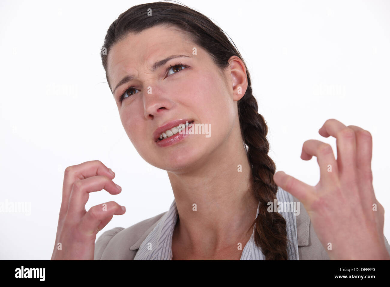Face cracking woman hi-res stock photography and images - Alamy