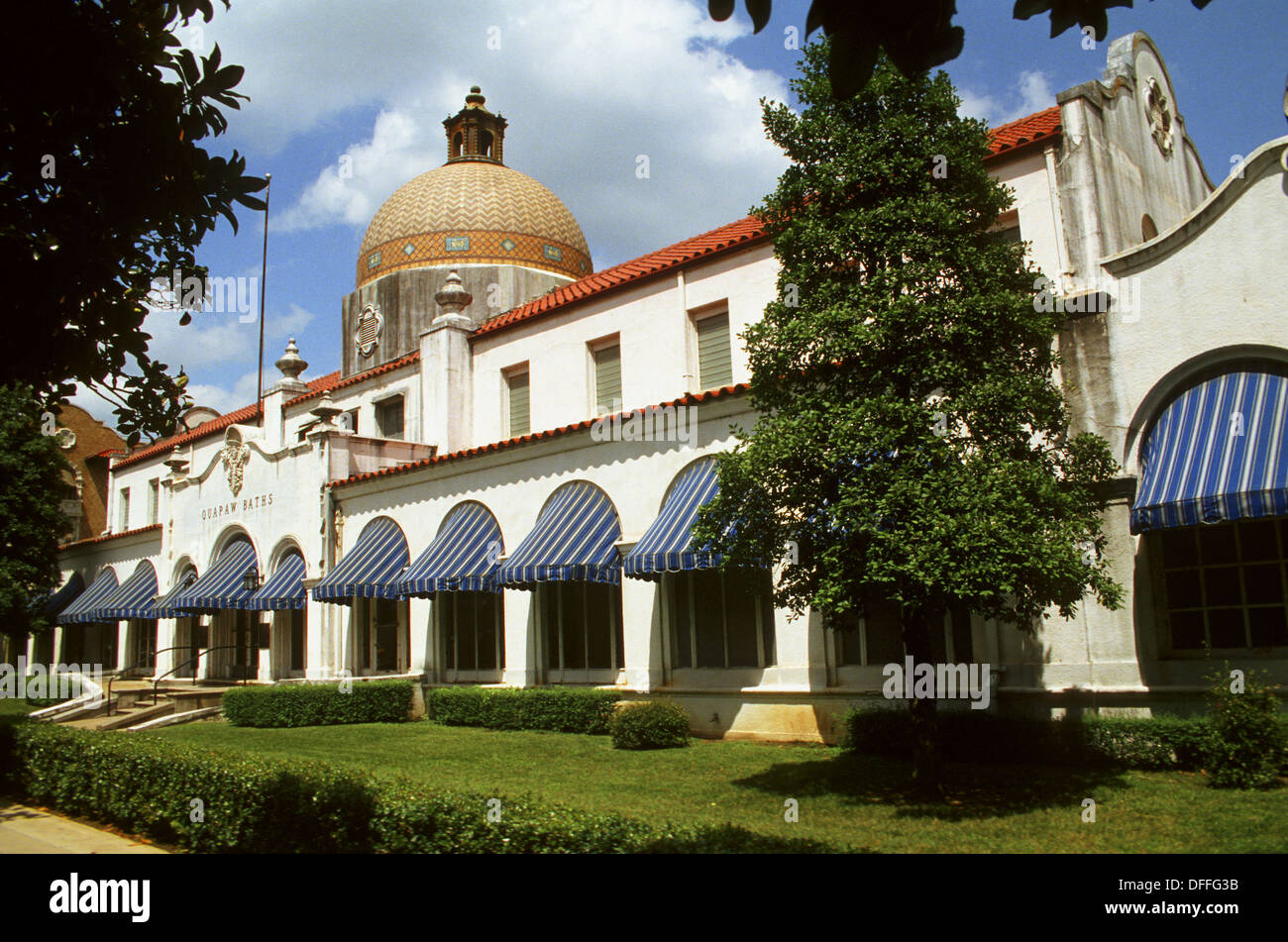 Bath house row, hot springs arkansas hi-res stock photography and ...