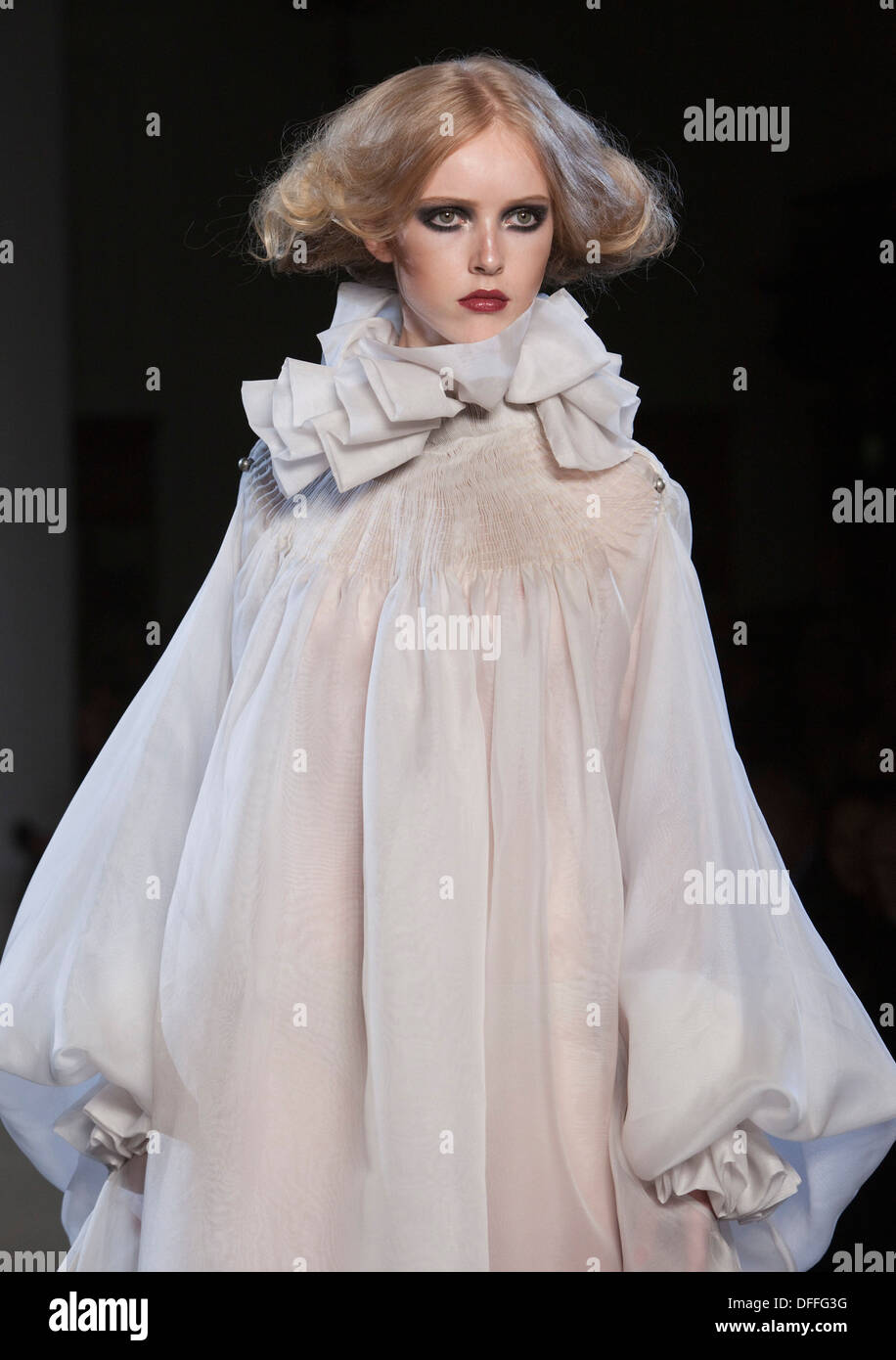 Fashion Fringe catwalk show at London Fashion Week. Collection by 2011 ...