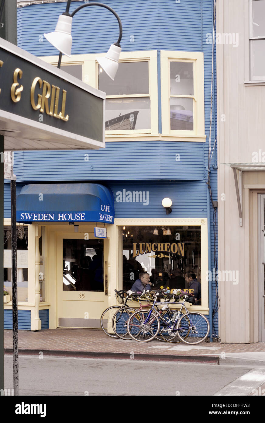 Bakery Shop Window Sign Advertising High Resolution Stock Photography ...