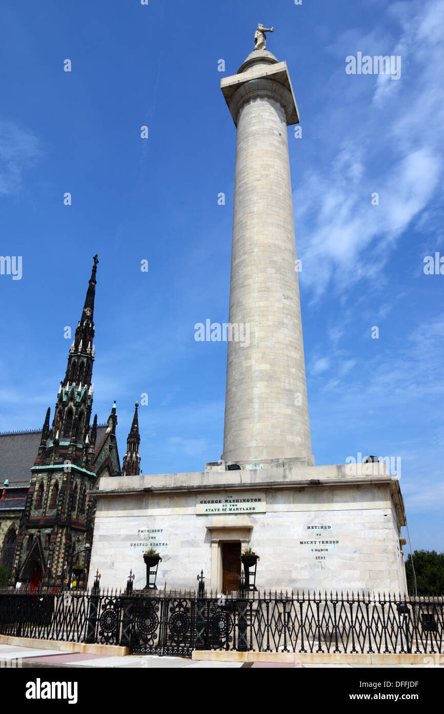 Washington monument baltimore hi-res stock photography and images - Alamy