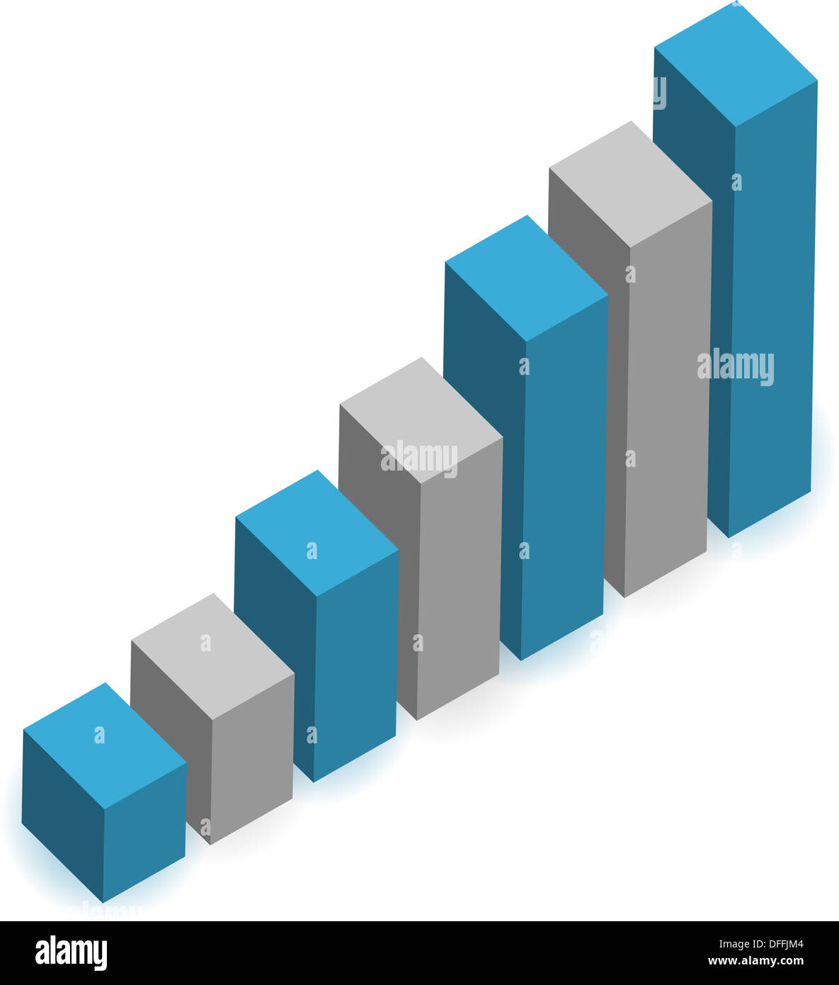 rising business graph illustration design Stock Photo - Alamy