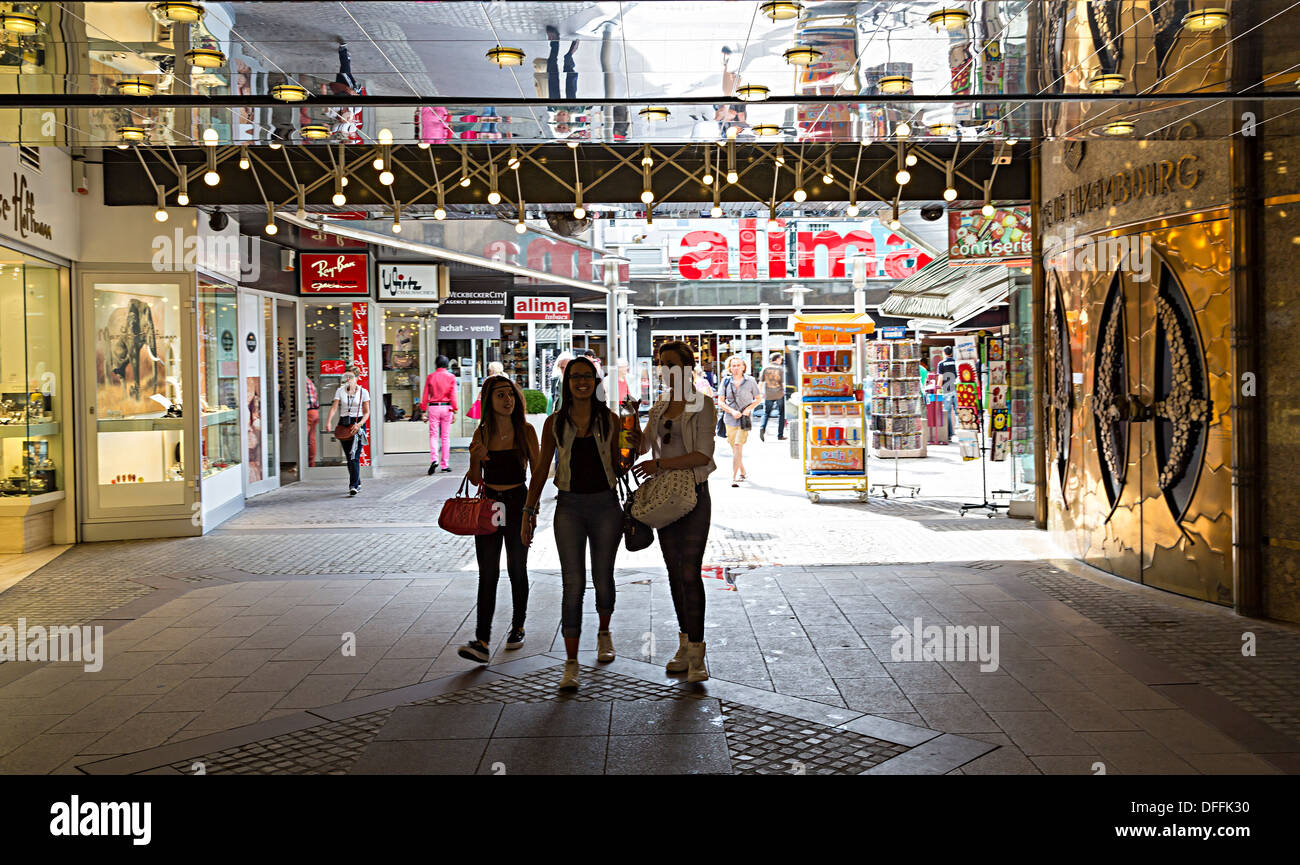 Indoor shopping centre, Luxembourg Stock Photo - Alamy