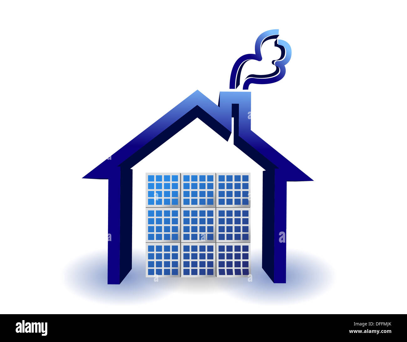 Solar panels on estate Cut Out Stock Images & Pictures - Alamy