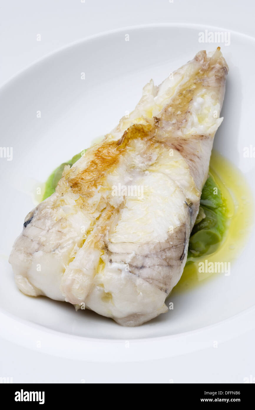 Grilled monkfish at restaurant Pandemonium by chef Antonio Botana ...