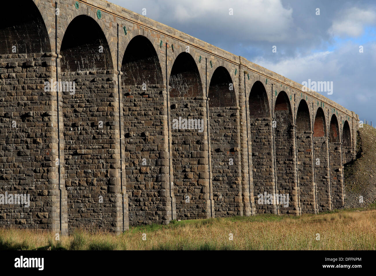 The Ribblehead Viaduct on the Settle to Carlisle railway line Stock ...