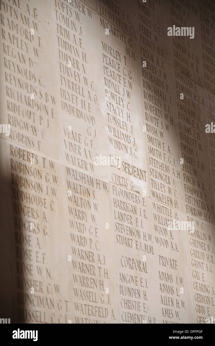 Thiepval memorial names hi-res stock photography and images - Alamy
