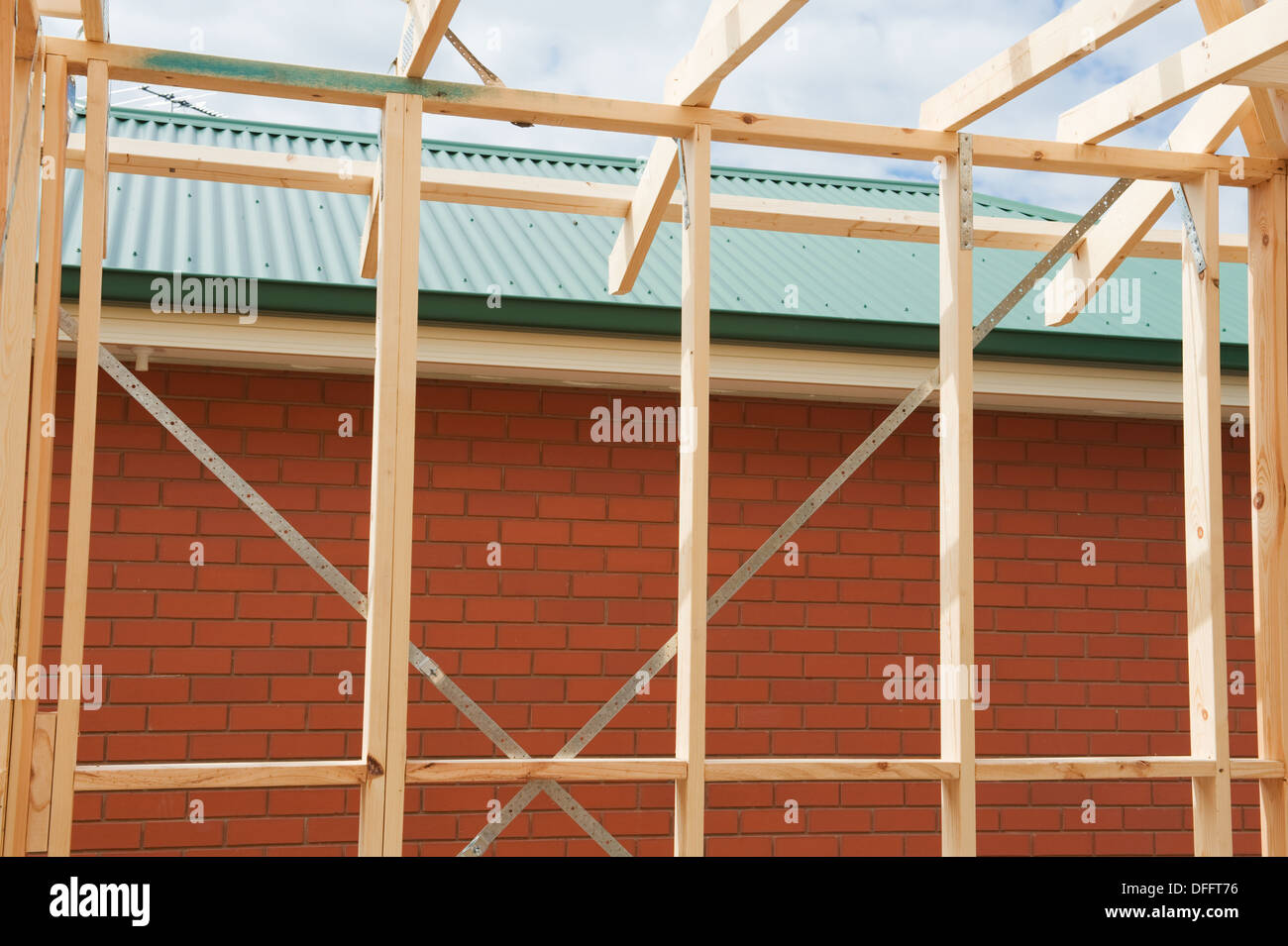 Timber frame construction wall fragment hi-res stock photography and ...
