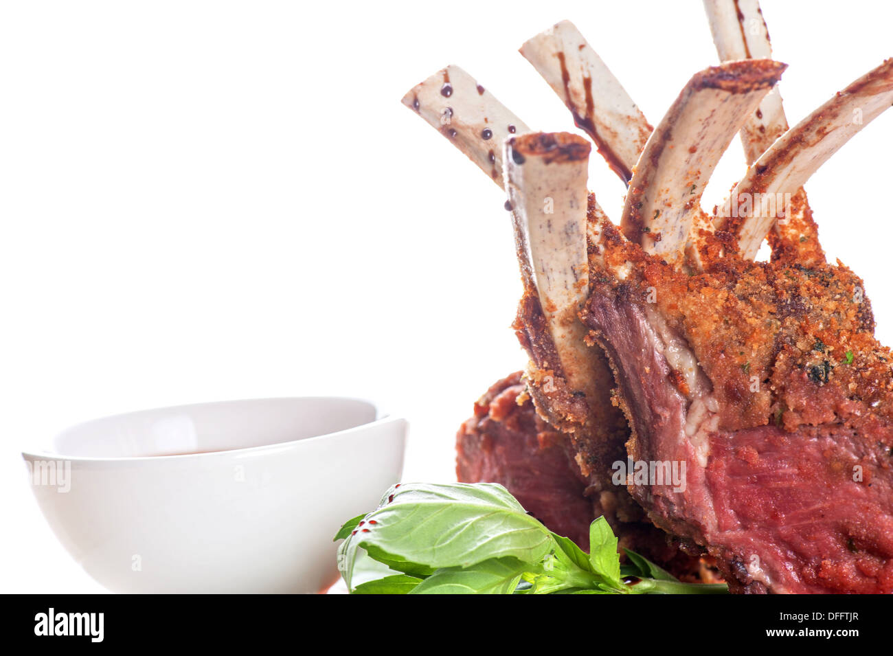 roasted lamb rib Stock Photo - Alamy