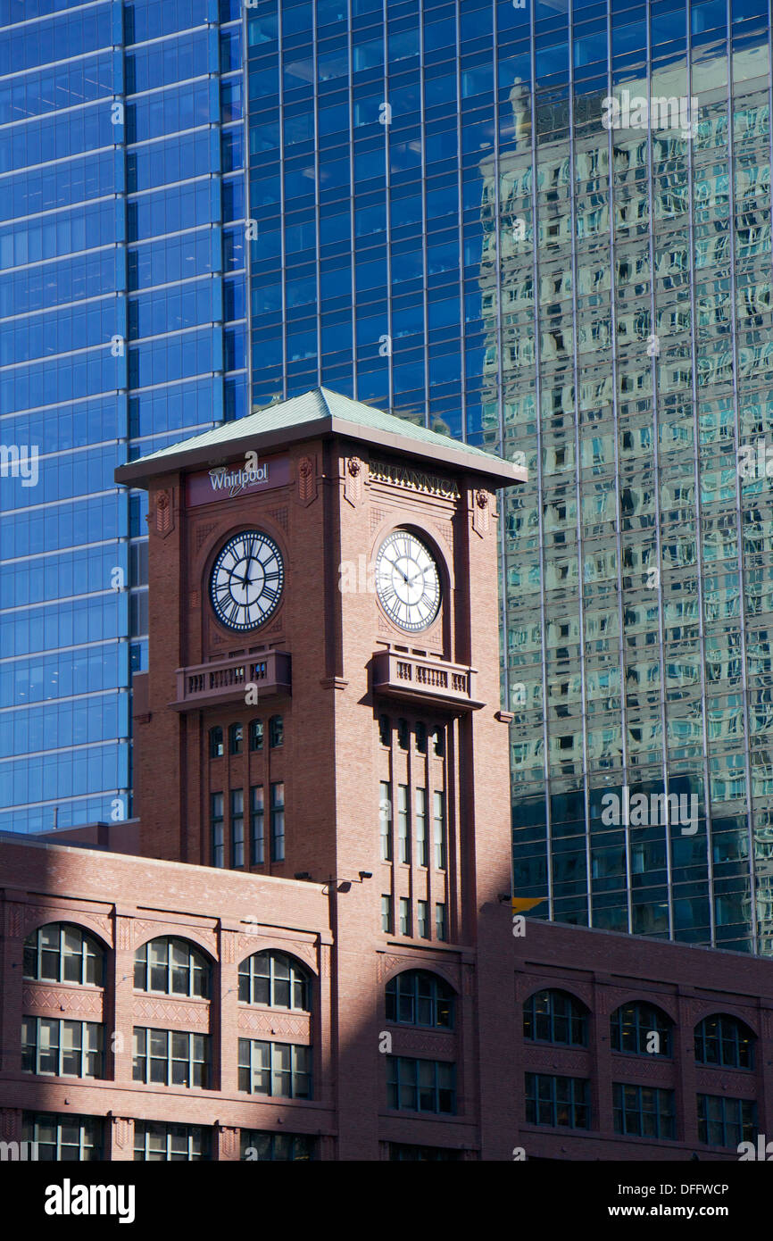 Clock Tower of the Central Office Building. 325 N LaSalle St, Chicago ...