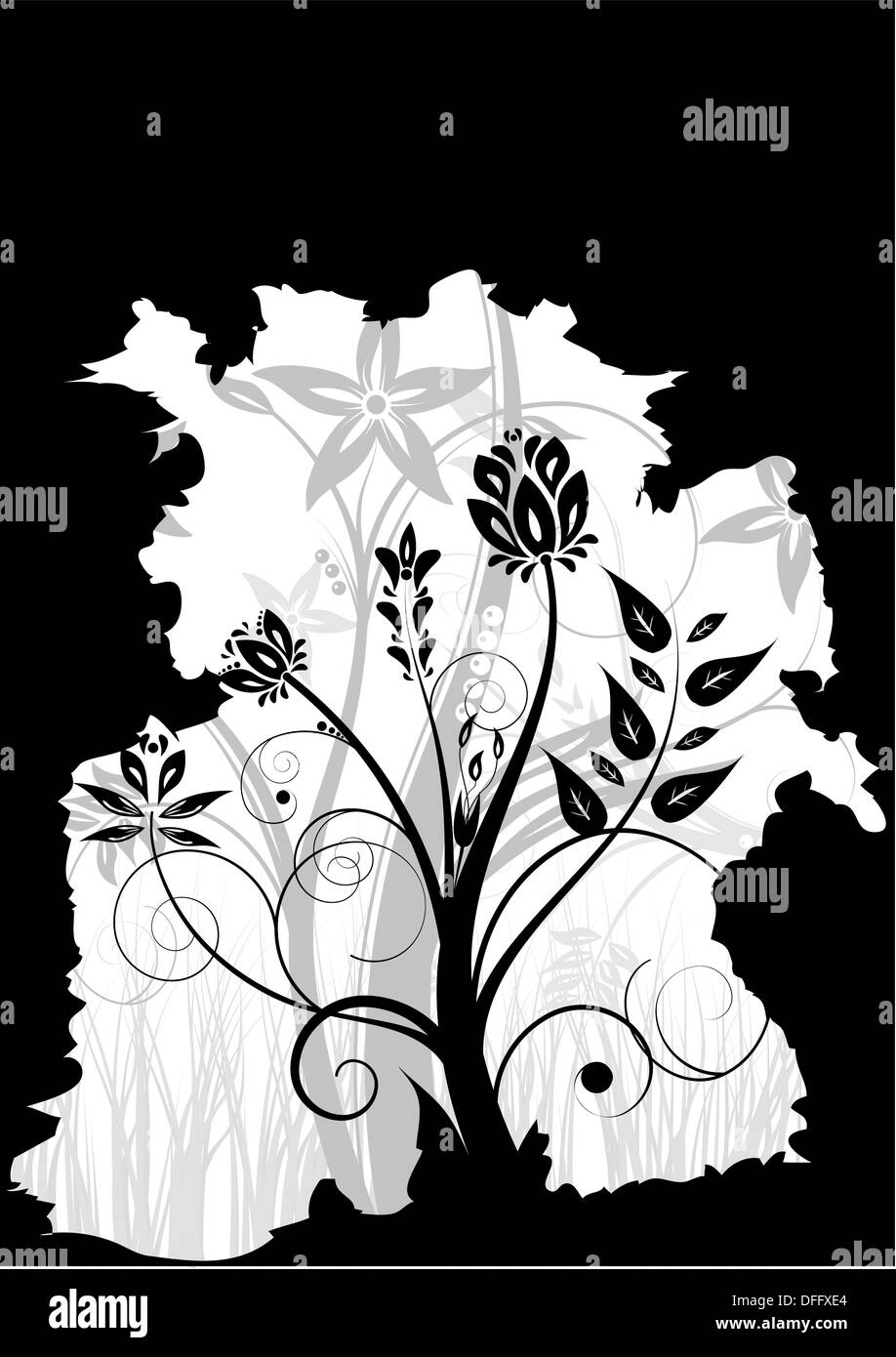 Abstract flower design Stock Photo - Alamy