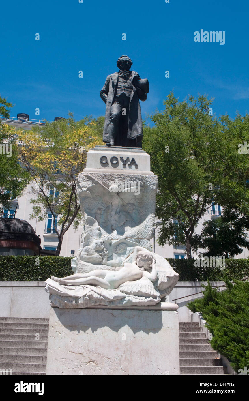 Statue Francisco Goya Prado Museum High Resolution Stock Photography ...