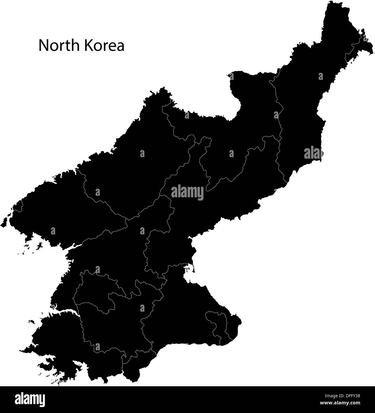 Democratic republic of the korea Black and White Stock Photos & Images ...