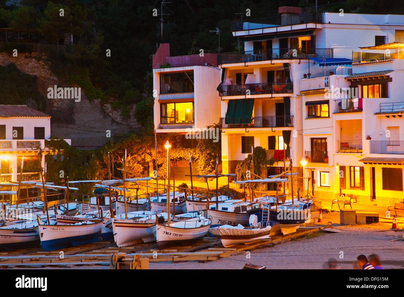 Sa Riera beach, Begur, Baix Empordá, Costa Brava, Girona Province ...