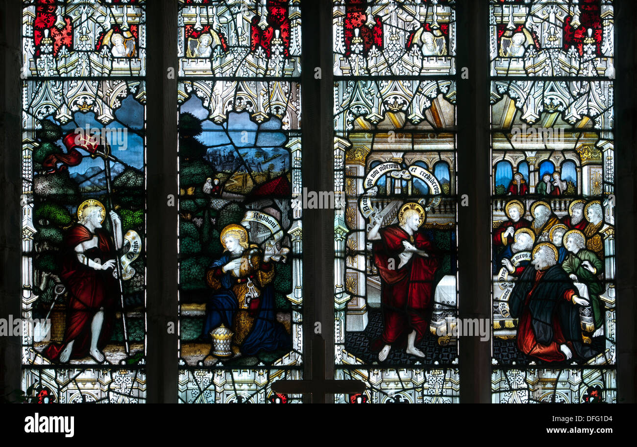 Stained glass in St. Mary Magdalene Church, Peckleton, Leicestershire ...