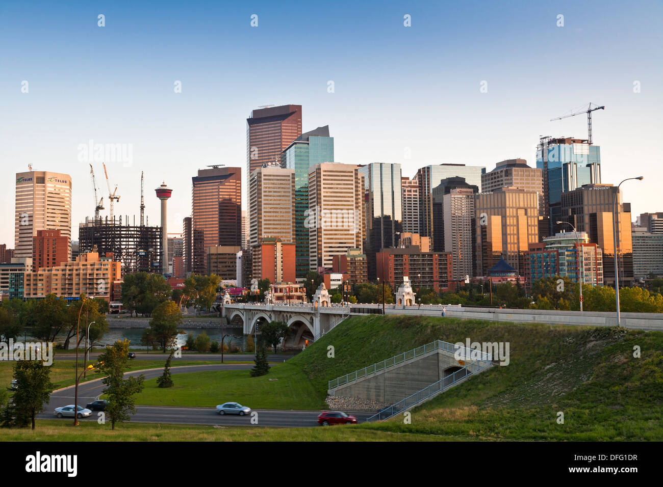 Calgary Canada Alberta Highrise Skyscraper High Resolution Stock ...