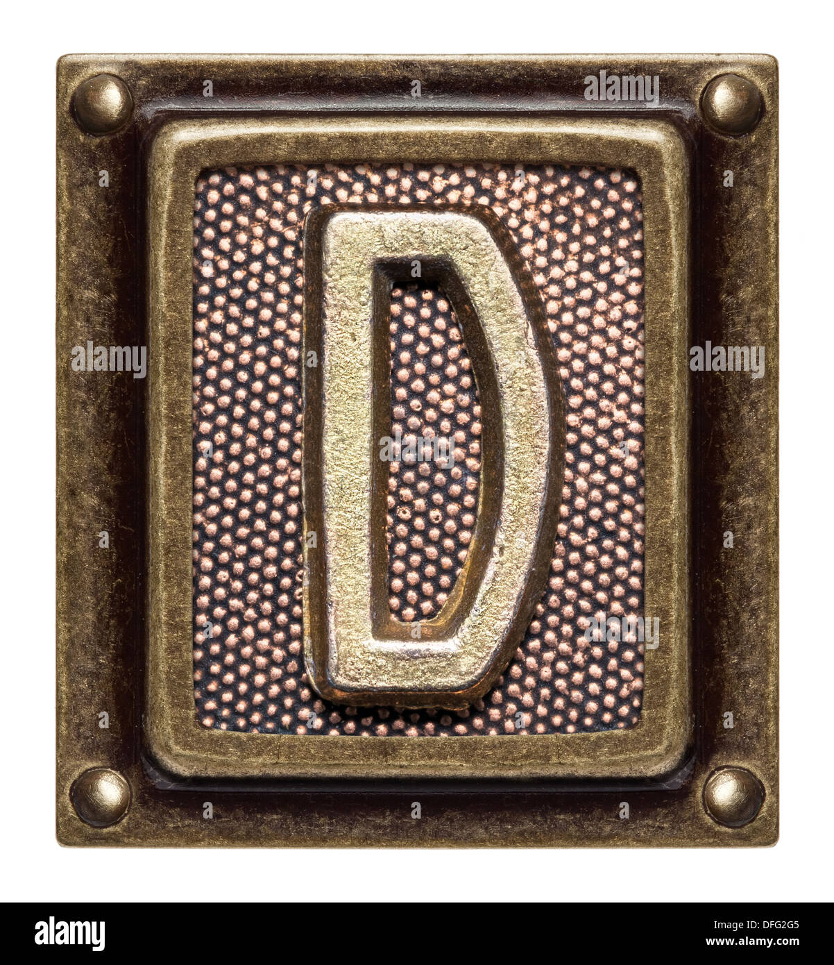 Alphabet letter d vintage hi-res stock photography and images - Alamy