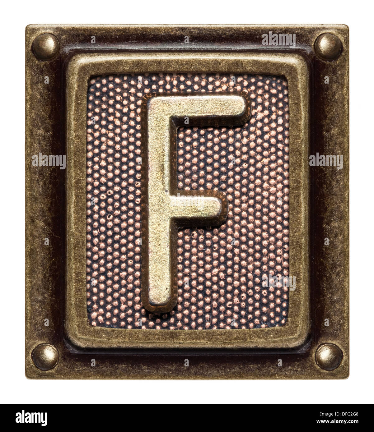 Letter f metal hi-res stock photography and images - Alamy