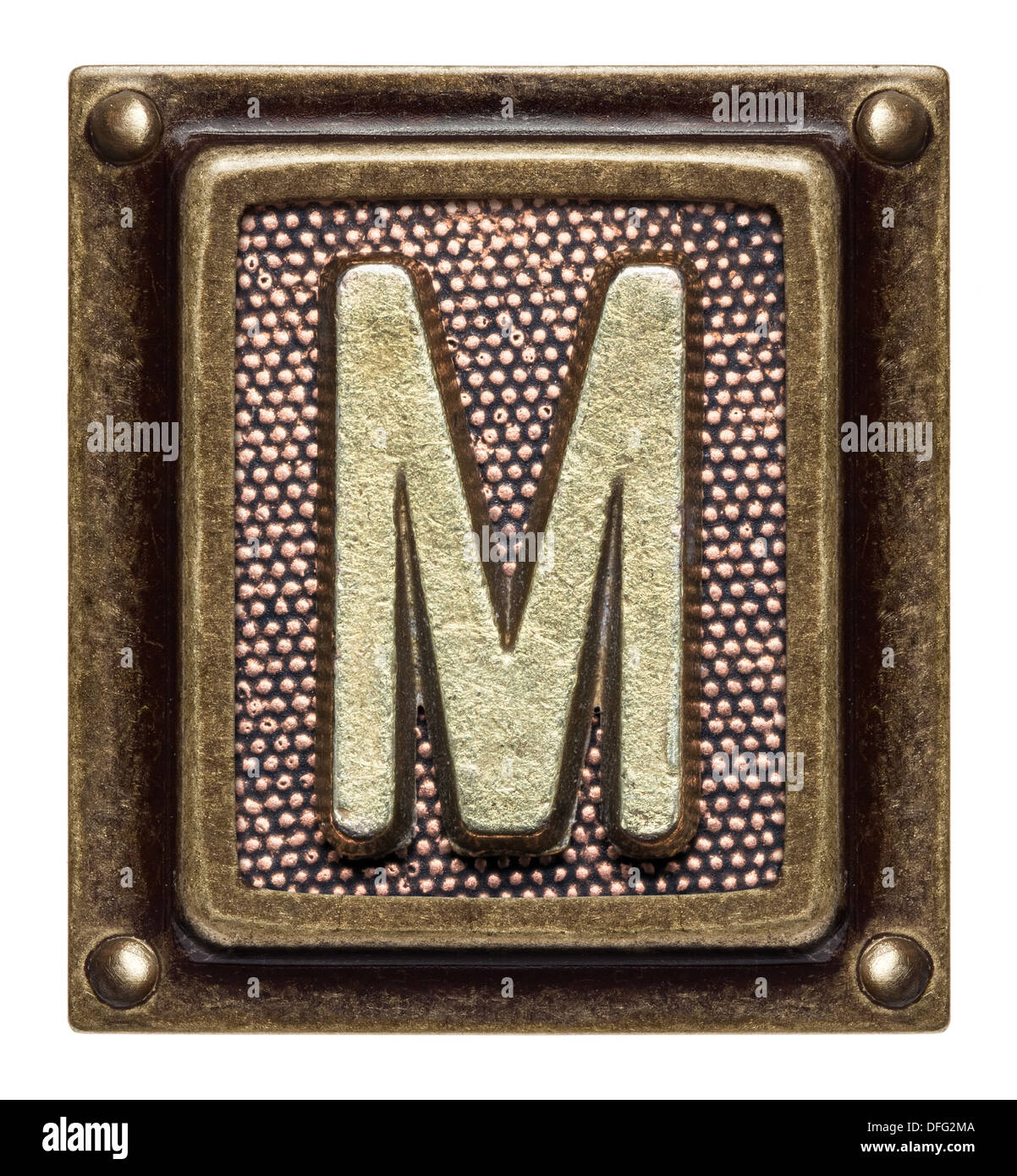 Letter m metal hi-res stock photography and images - Alamy
