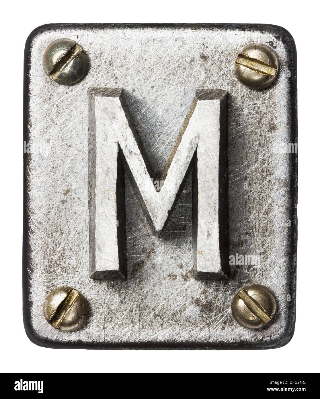 Old metal alphabet letter V Stock Photo - Alamy