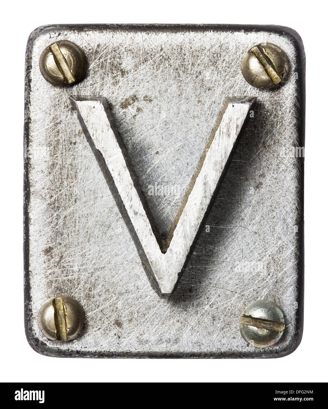 Old metal alphabet letter L Stock Photo - Alamy