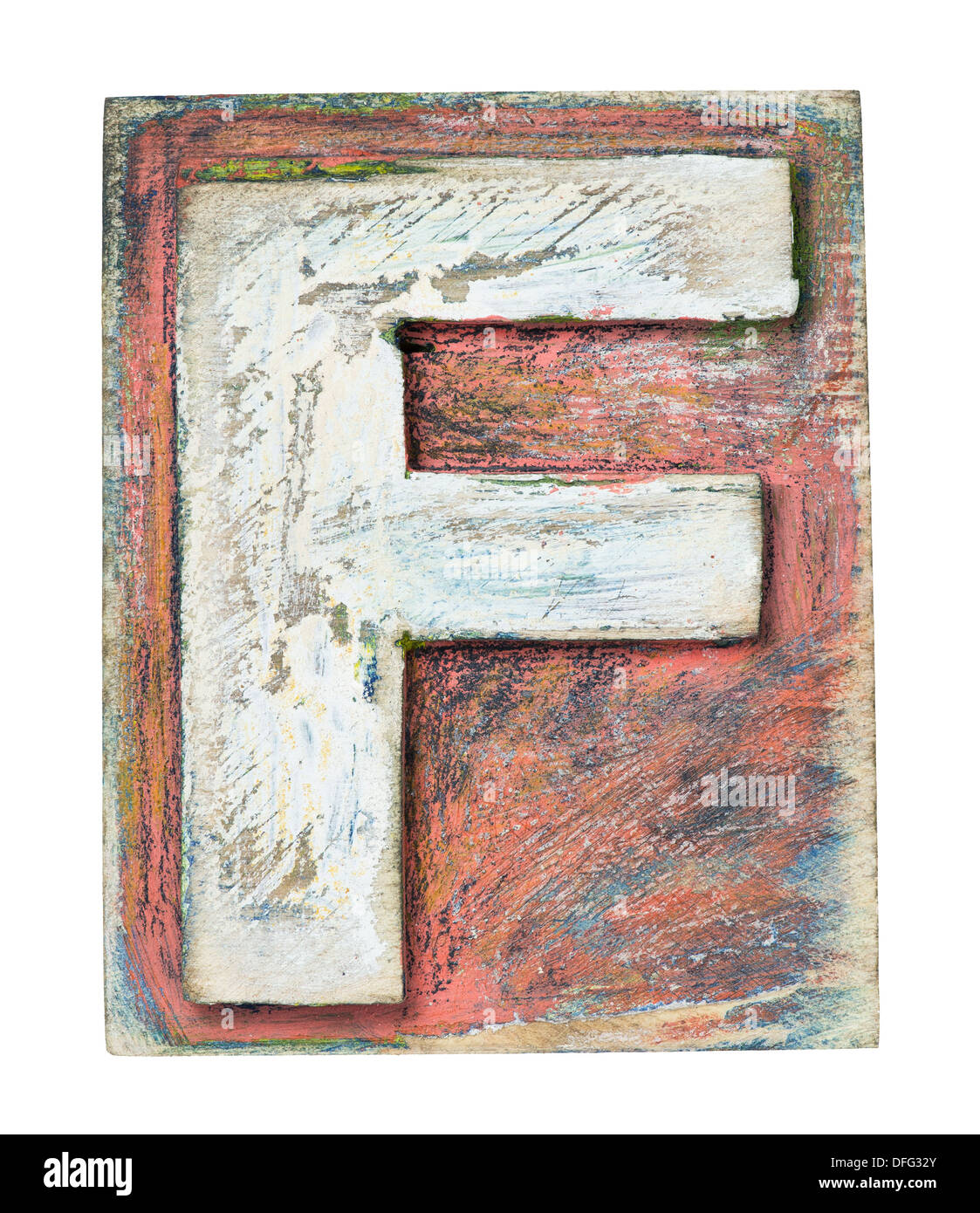 Wooden Block Letters F