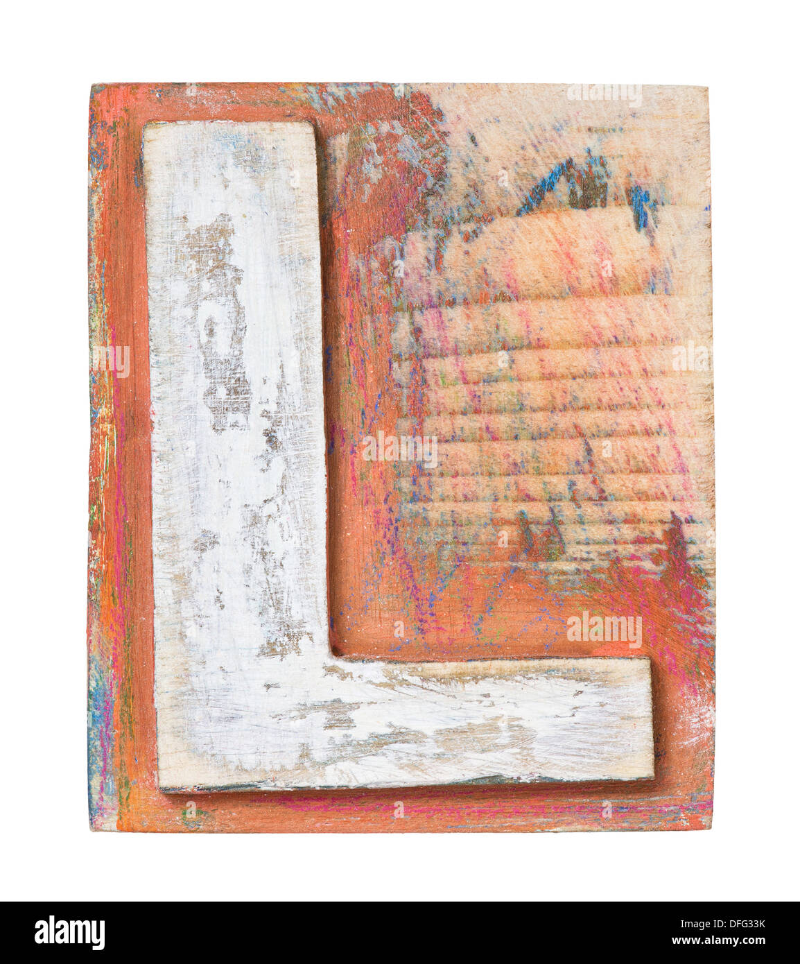 Wooden alphabet block, letter L Stock Photo - Alamy