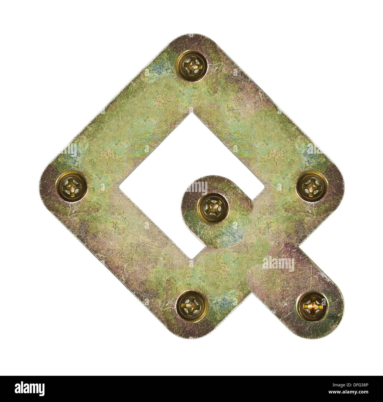 Old metal alphabet letter Q Stock Photo - Alamy