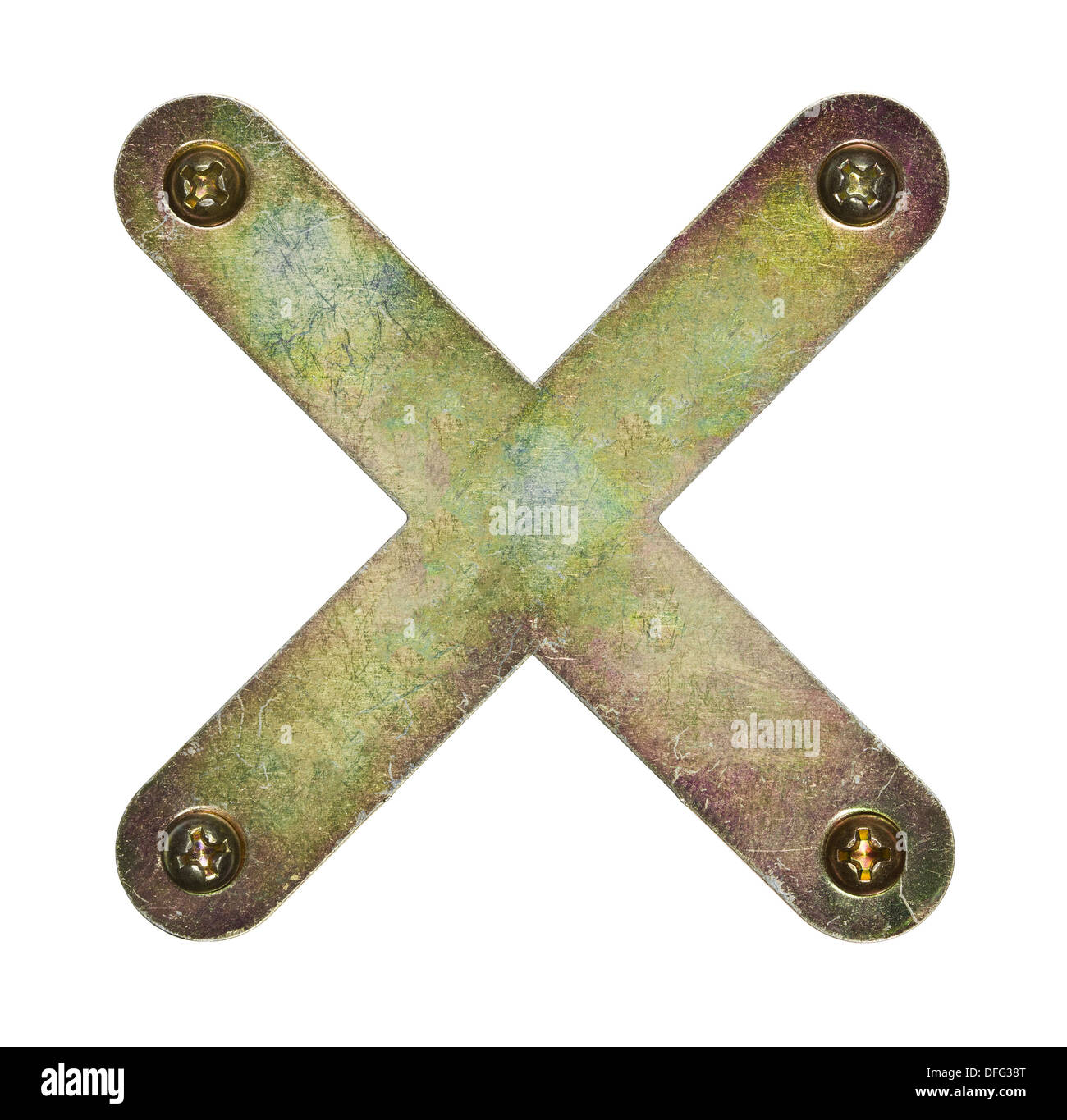 Old metal alphabet letter X Stock Photo - Alamy