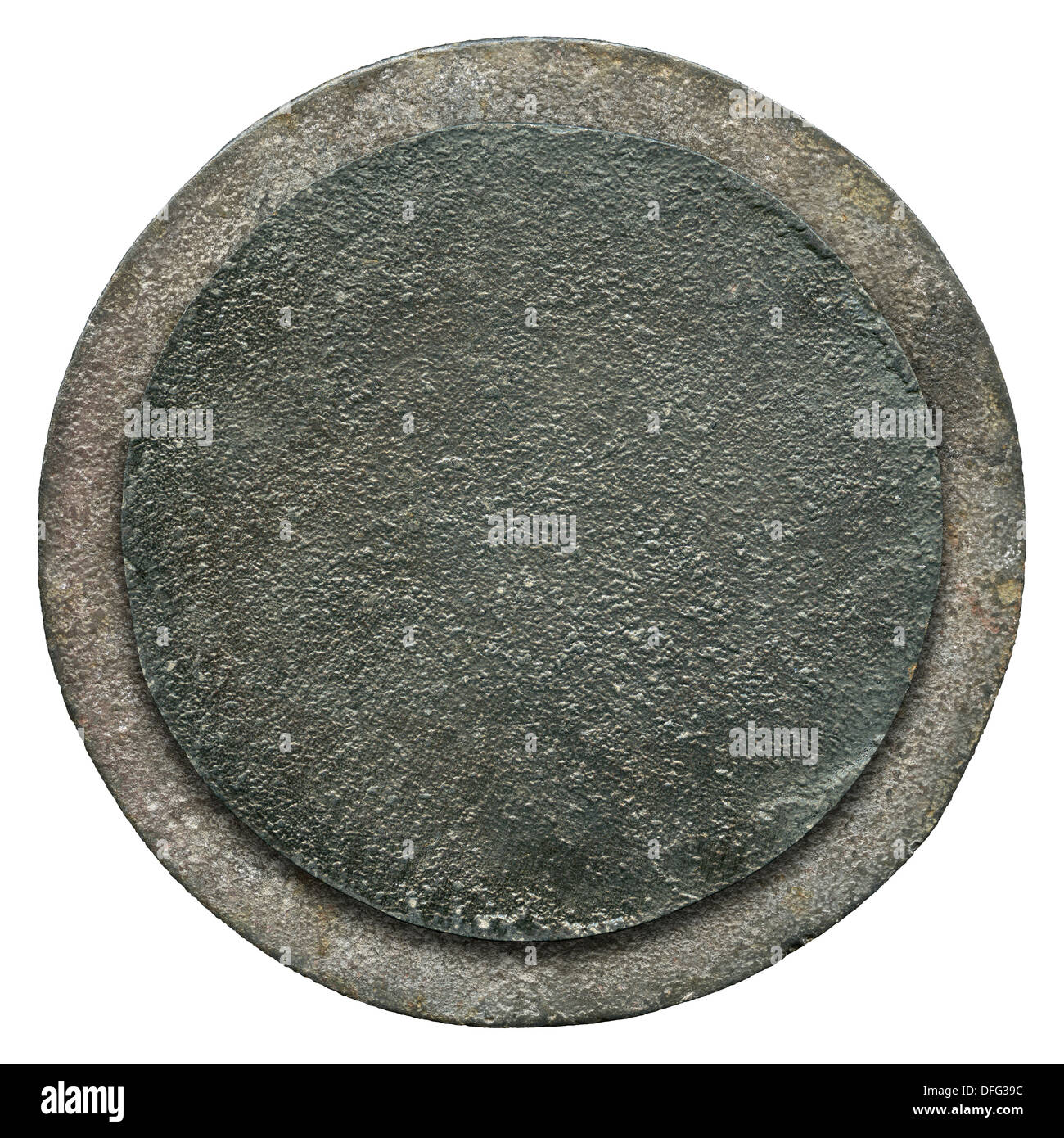 Old round metal plate texture Stock Photo - Alamy