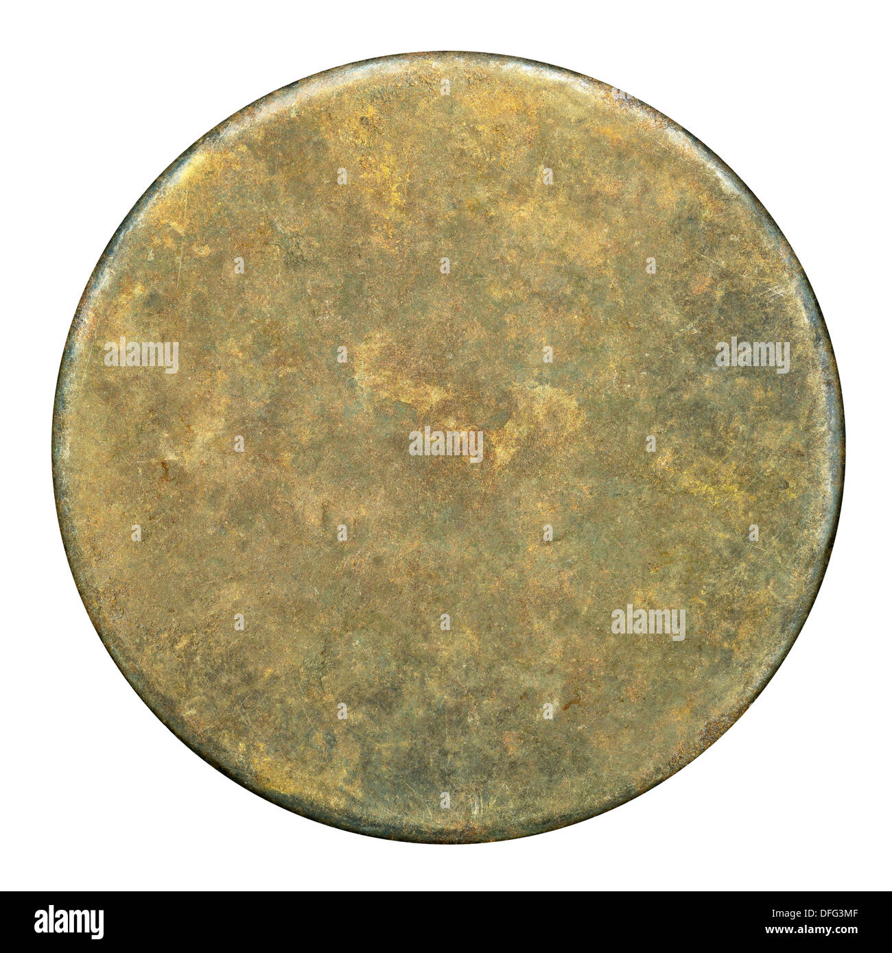 Rusty round metal plate texture Stock Photo - Alamy