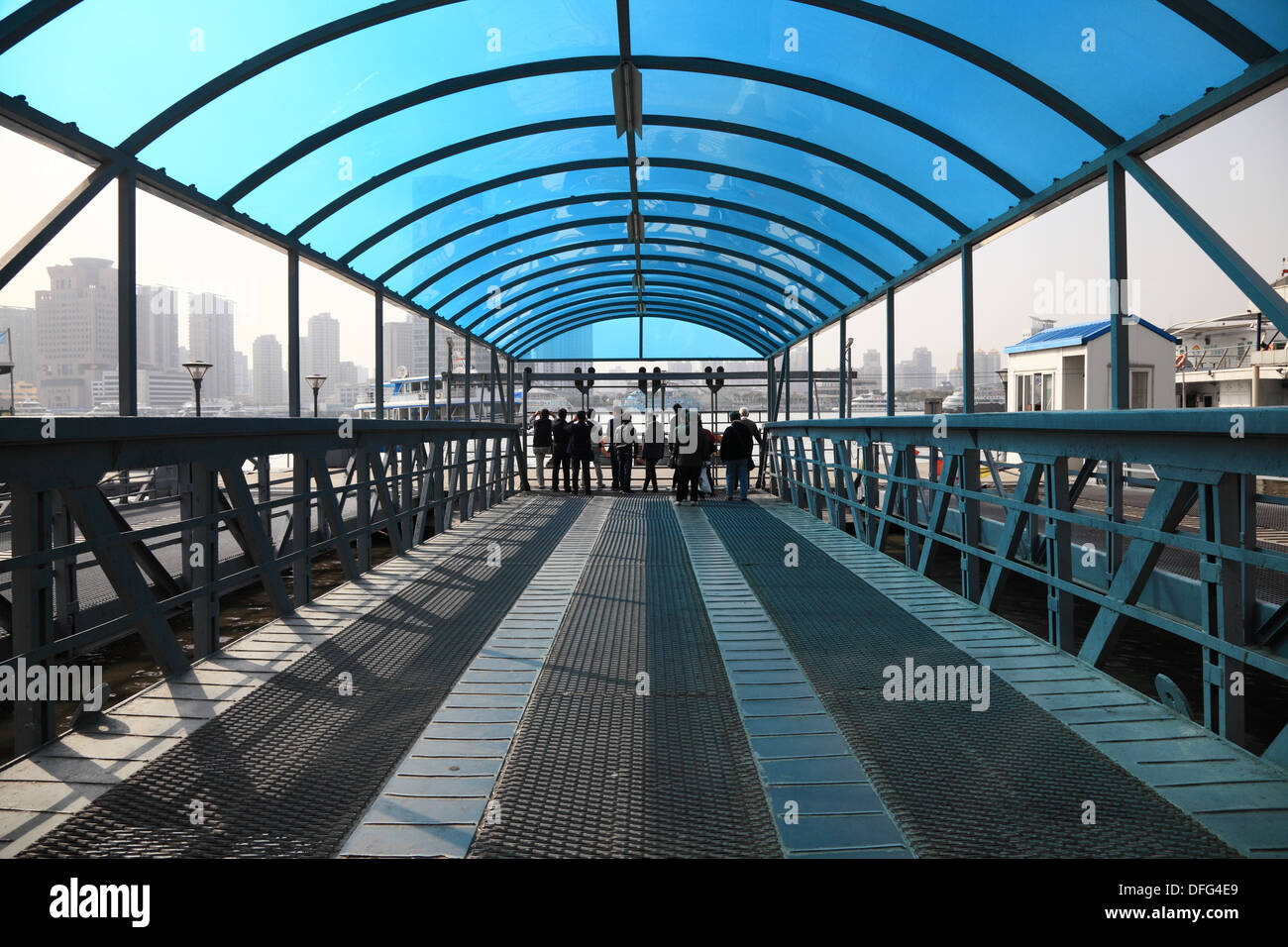 Ferry terminal in Shanghai, China Stock Photo - Alamy