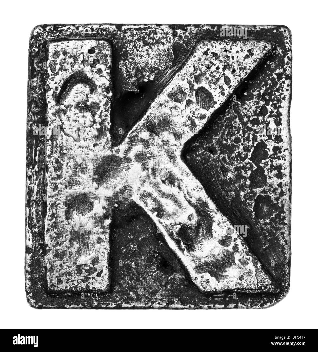 Metal alloy alphabet letter K Stock Photo - Alamy