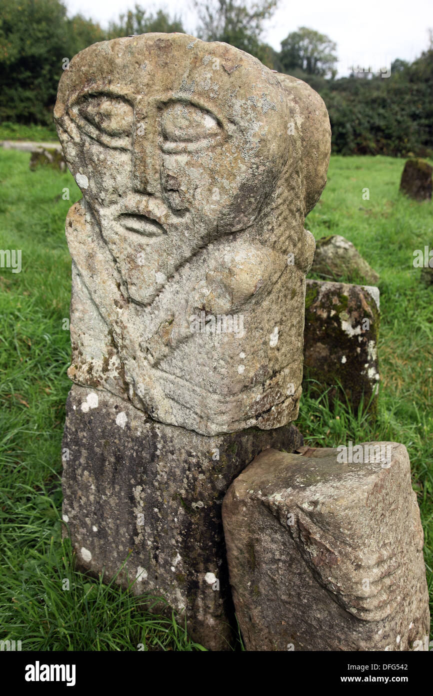 Ancient Celtic Janus gravestone Boa Island, County Fermanagh, Northern ...