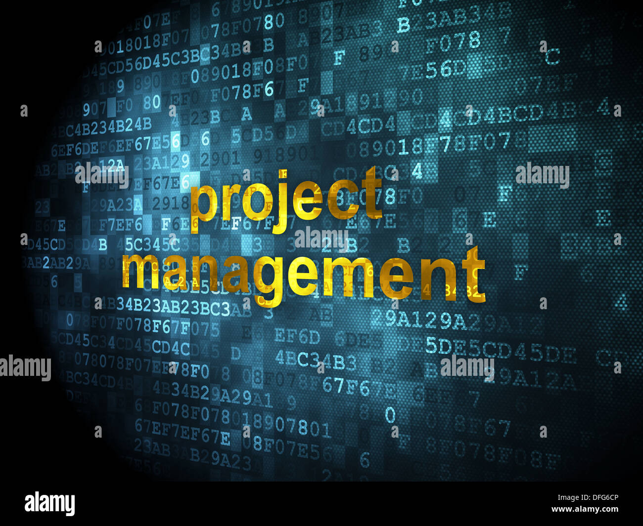 Business concept: Project Management on digital background Stock Photo ...