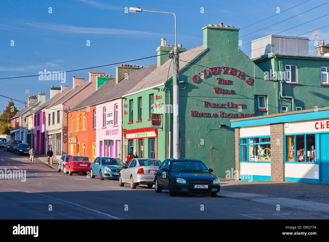Colourful houses in town waterville hi-res stock photography and images ...