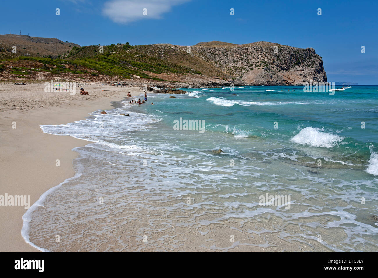 Es Verger beach (S`Arenalet d`Aubarca). Llevant Natural Park. Artà ...