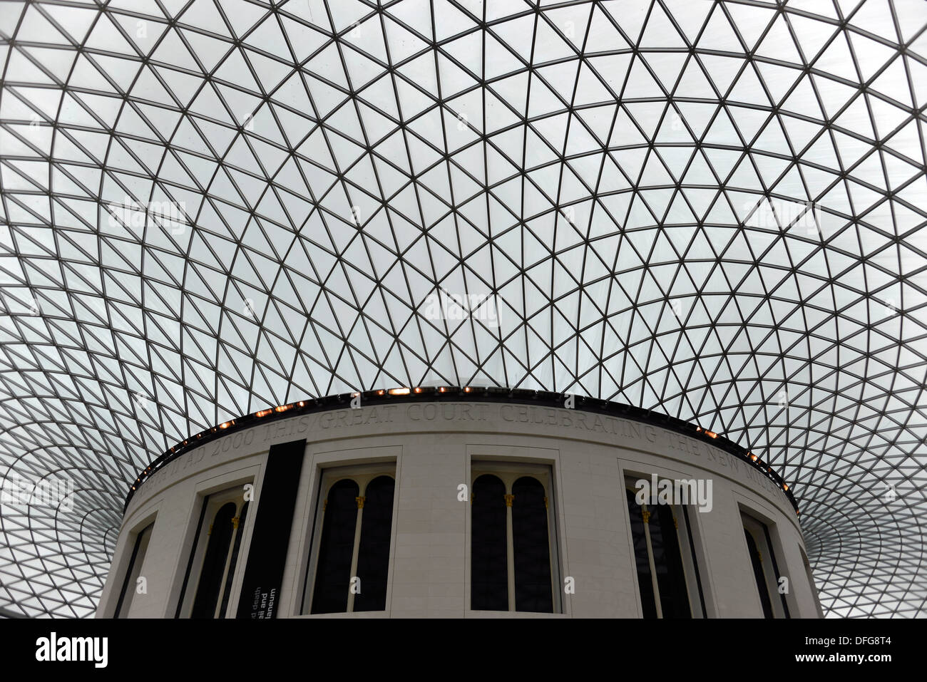 British Museum, domed roof construction above the Great Court by ...