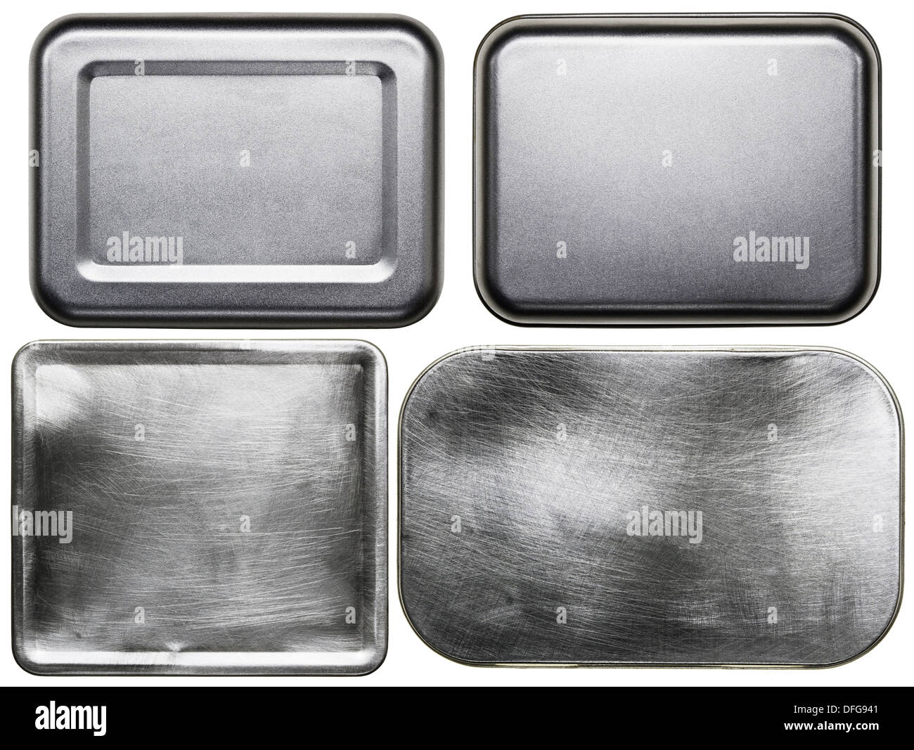 Metal plates, isolated textures Stock Photo - Alamy