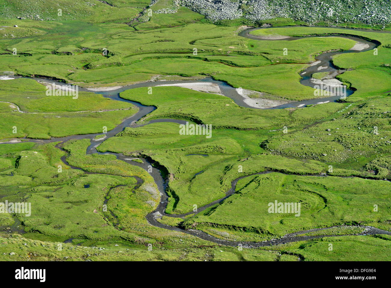 Meandering river or stream not aerial hi-res stock photography and ...