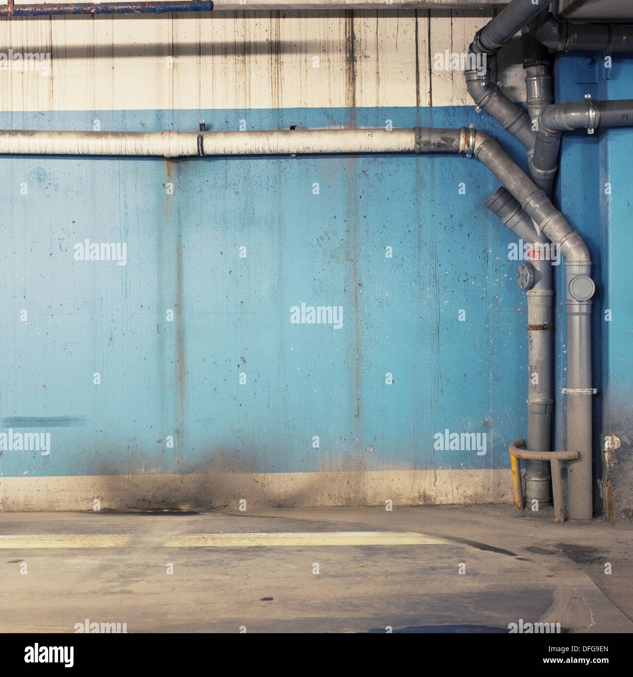 Empty warehouse wall, can be used as industrial background Stock Photo ...