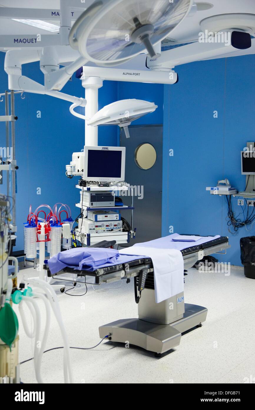 Operating room, surgical block. Hospital Policlinica Gipuzkoa, San ...