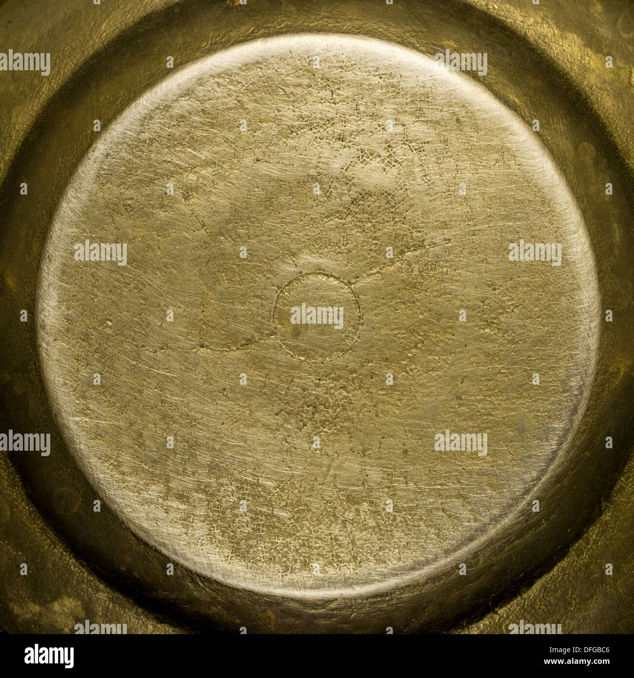 Round brass plate texture, old metal background Stock Photo - Alamy