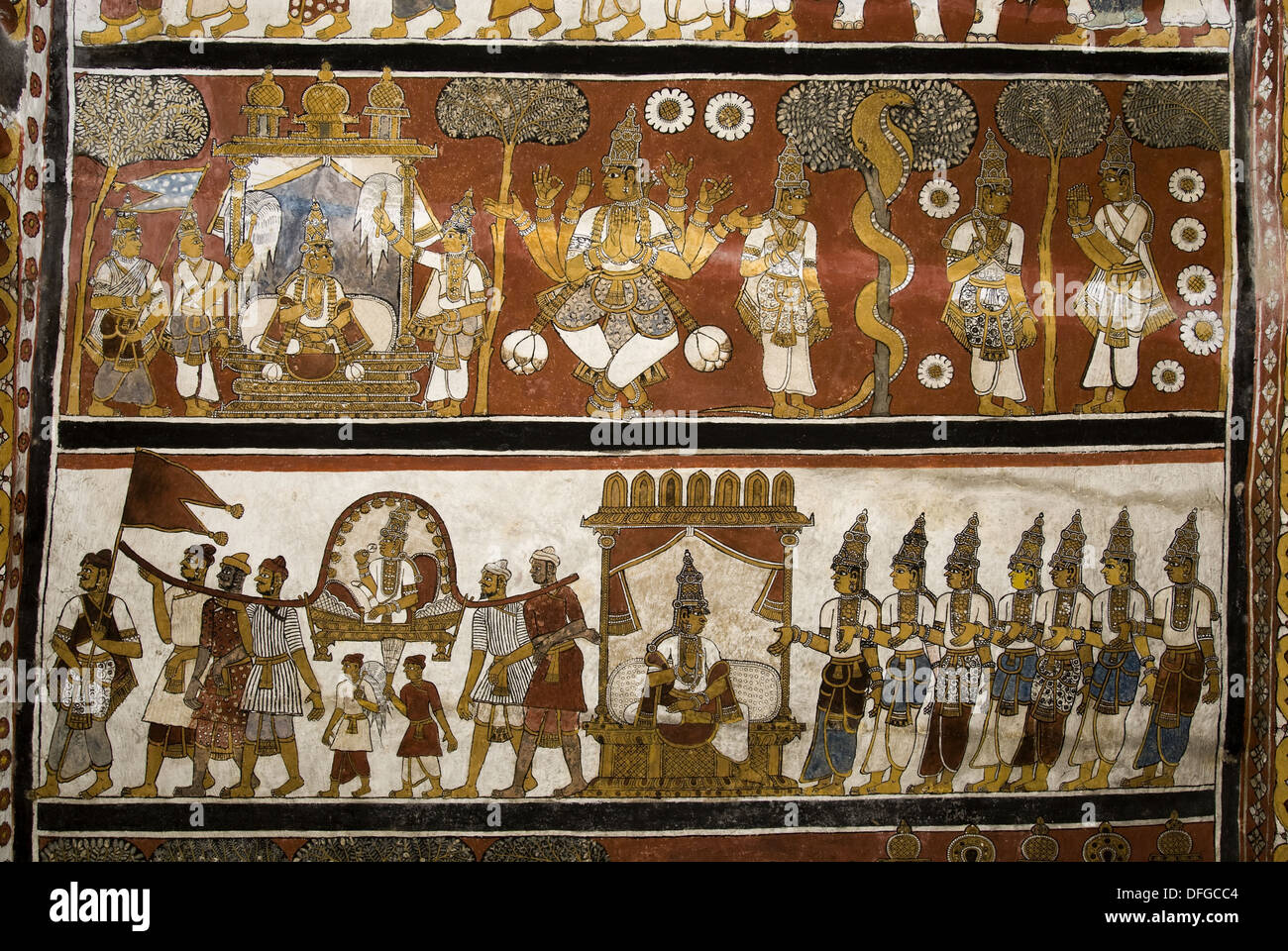 Murals in trailokyanatha jeenaswami temple hi-res stock photography and ...